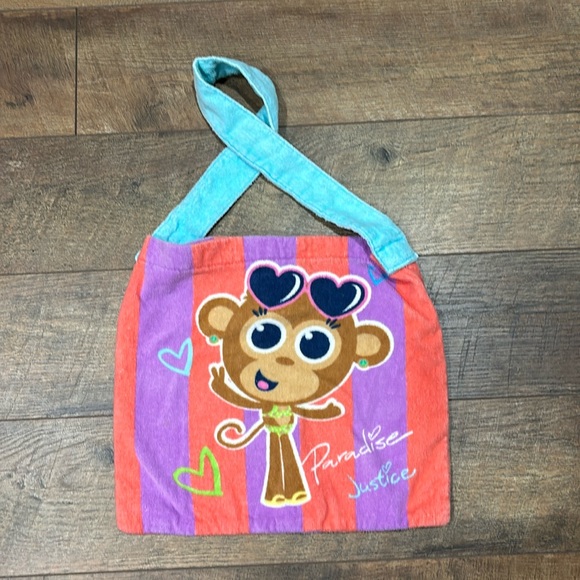 Justice | Accessories | Justice Girls Monkey Design Pool Bag | Poshmark